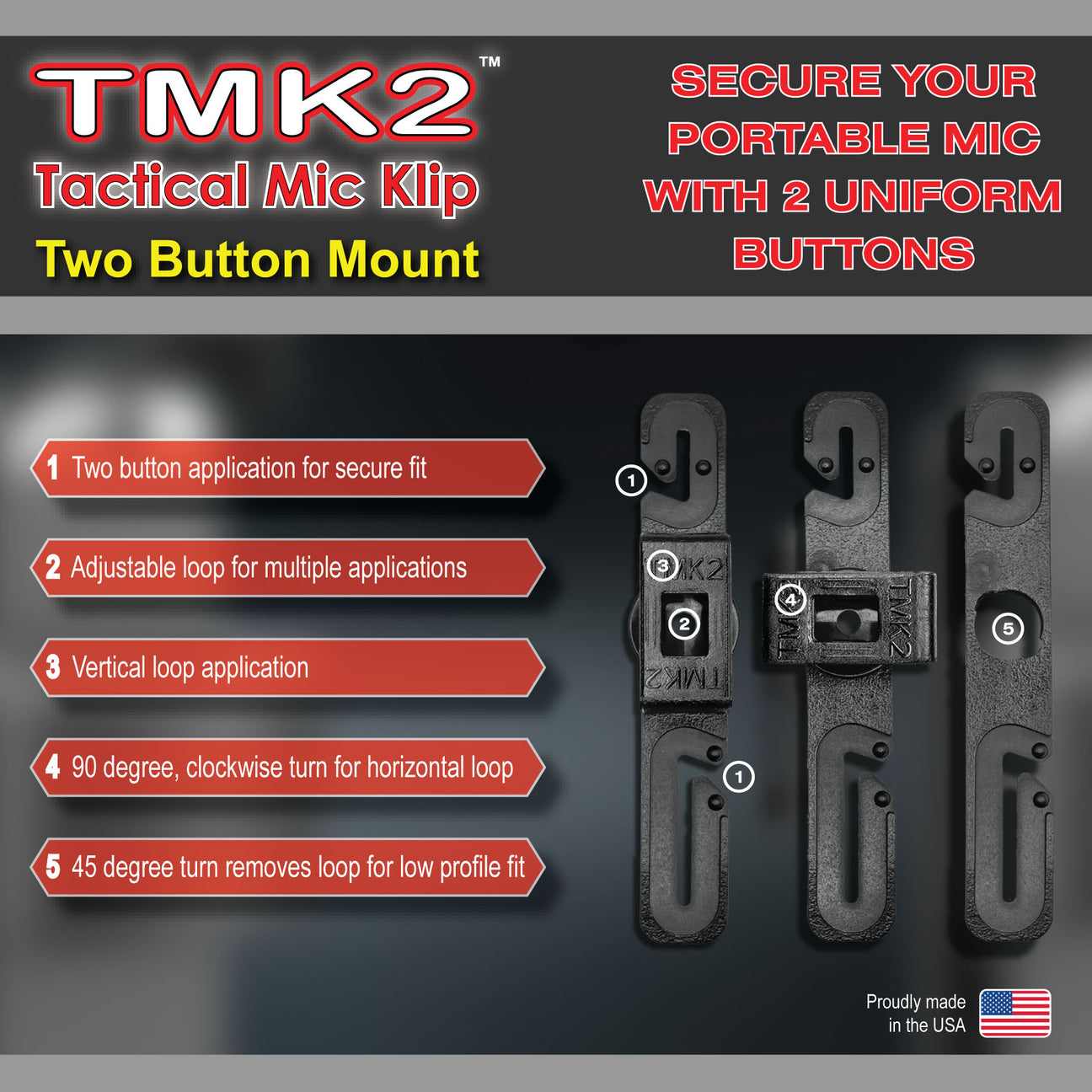 Tactical Radio Holster, Clipboard, Mic Clip FI cards | TacticalKlips ...